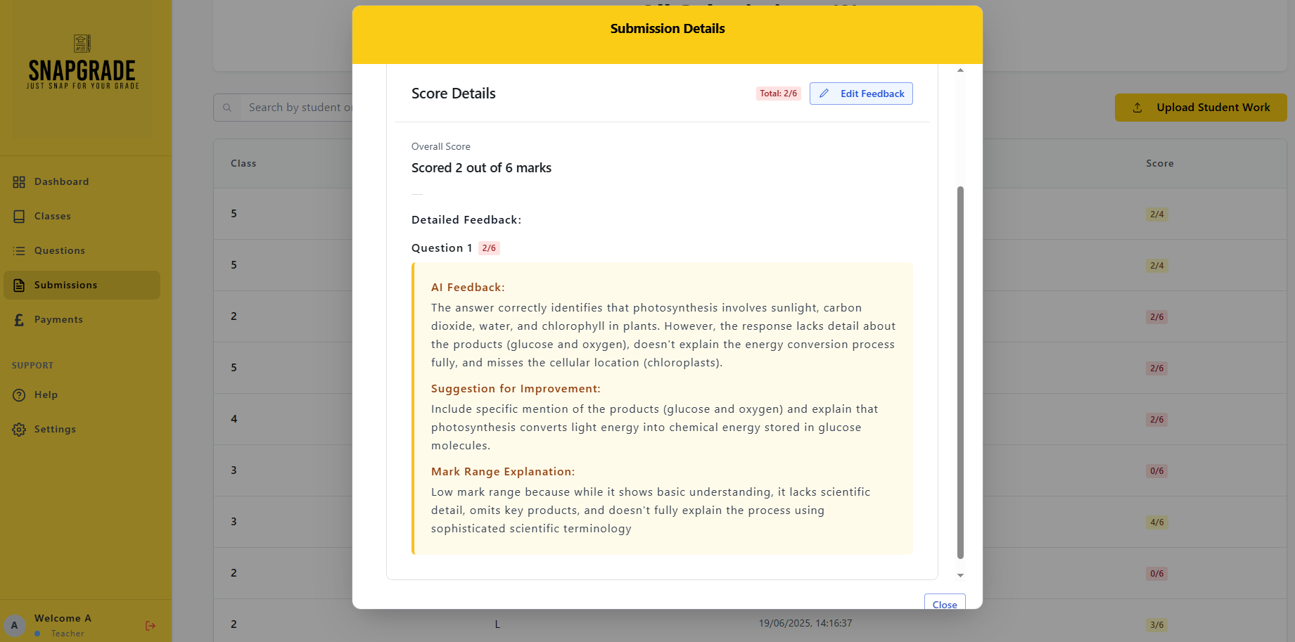 SnapGrade | STEM@Home