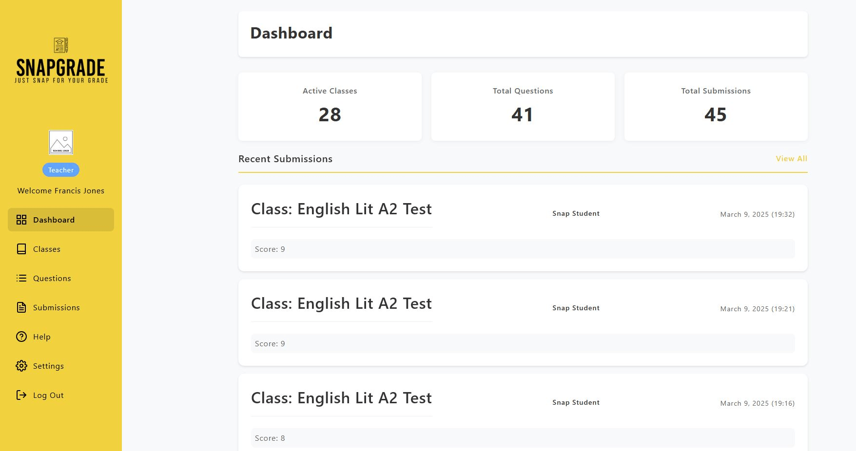 SnapGrade | STEM@Home