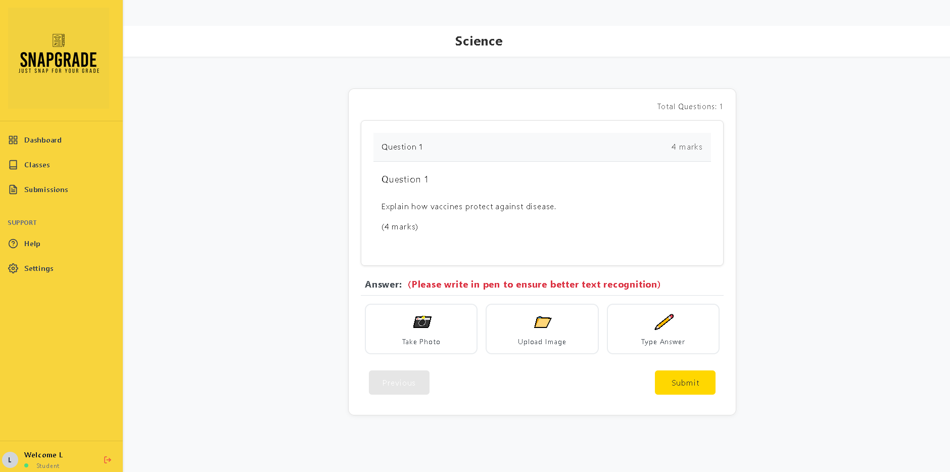 SnapGrade | STEM@Home